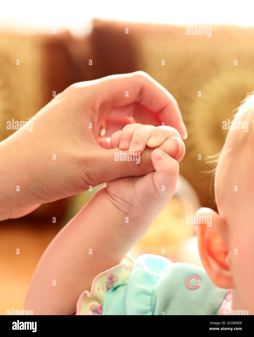 Parent holds Babys Hand Stock Photo - Alamy
