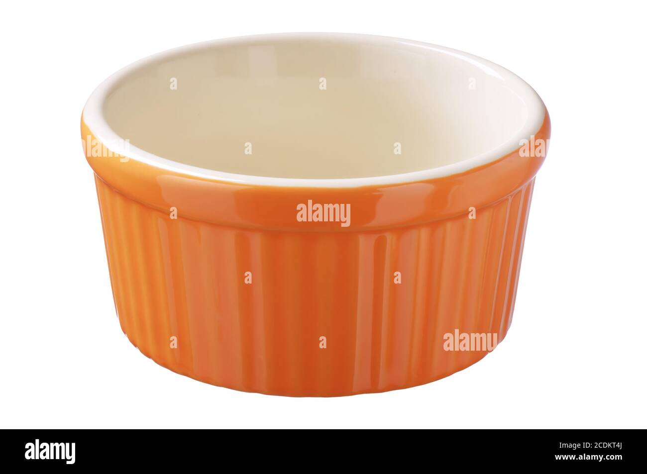 orange cocotte cut out on a white background Stock Photo - Alamy