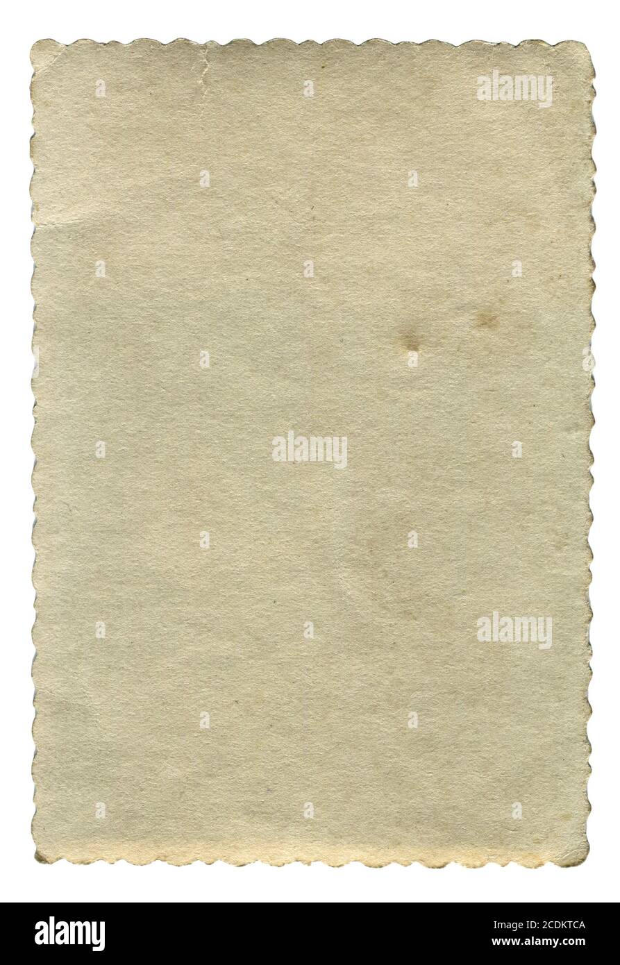 Vintage Paper Page isolated Stock Photo - Alamy