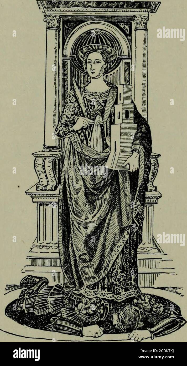 . Sacred and legendary art . e at her feet; on the rightof St. Barbara ...