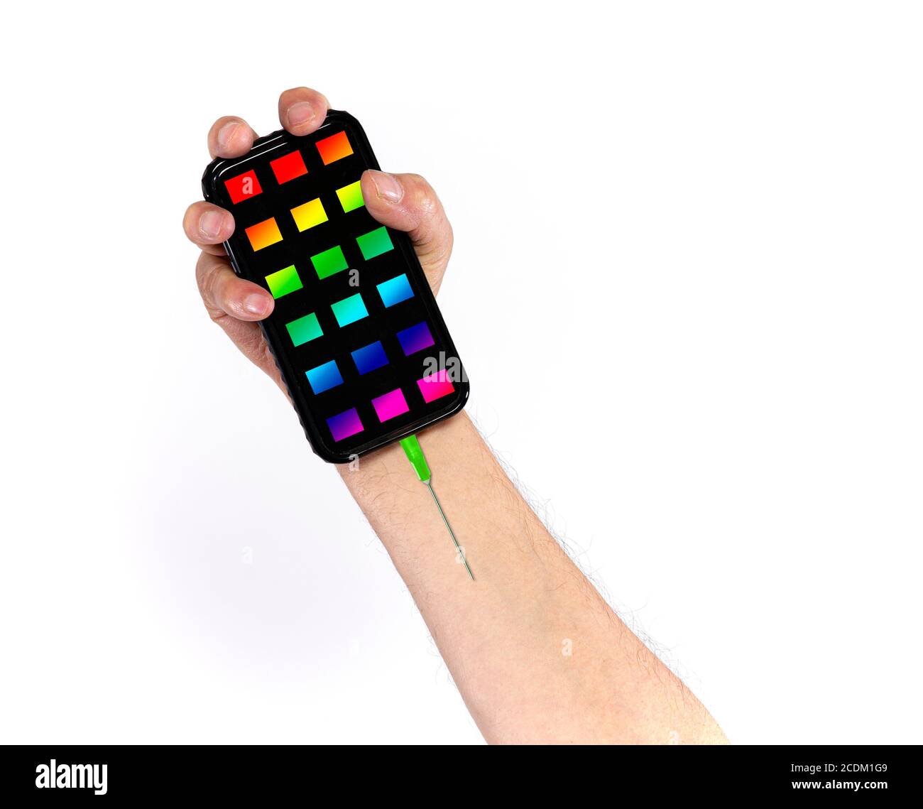 Phone addiction Cut Out Stock Images & Pictures - Alamy