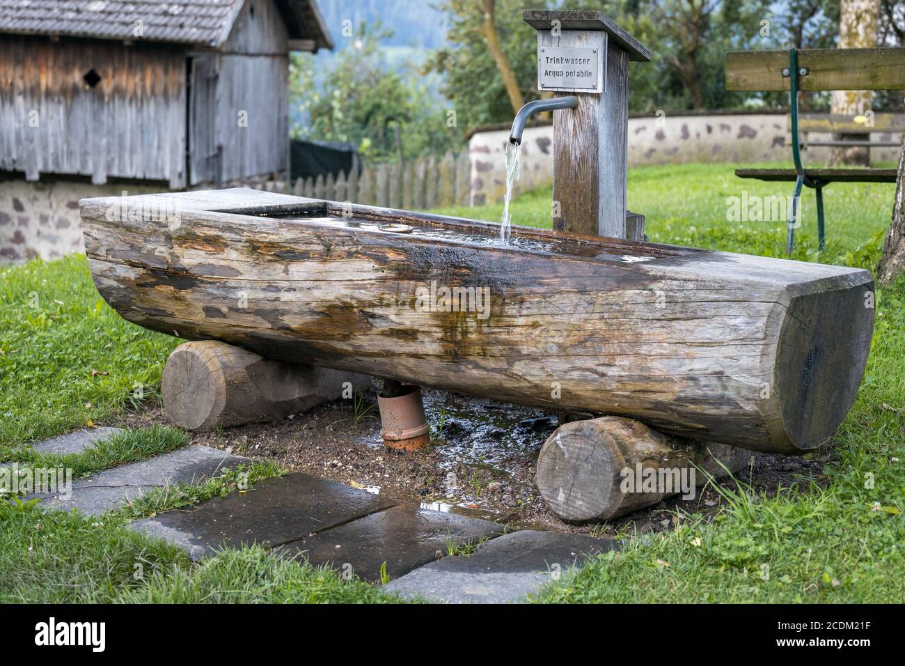 Wooden water trough hi-res stock photography and images - Alamy