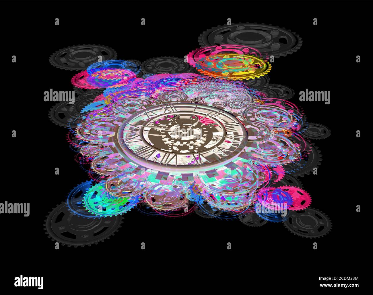 Time, conceptual illustration Stock Photo - Alamy