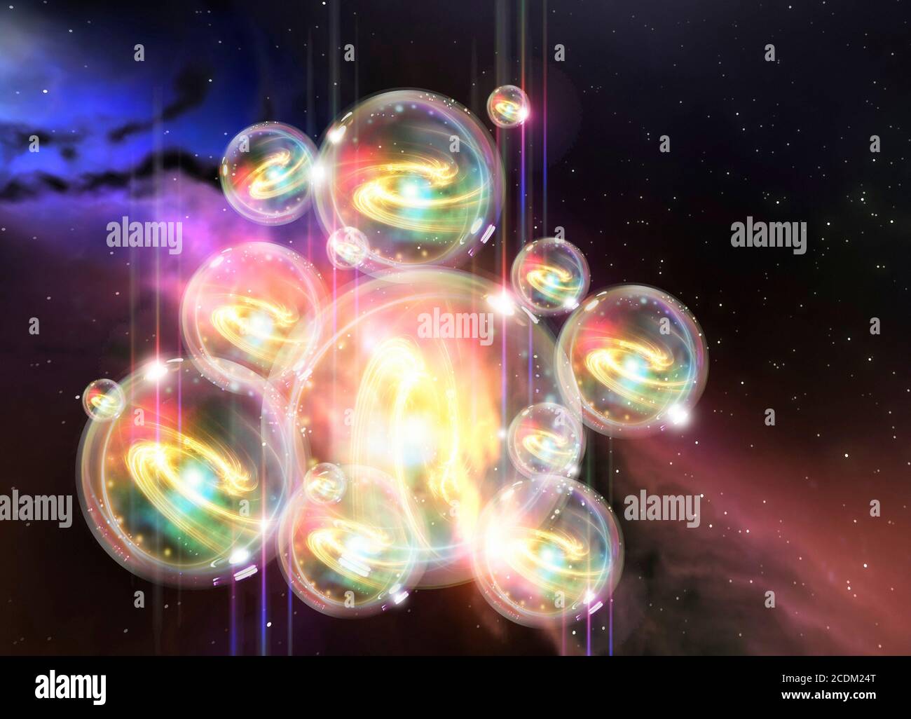 Multiverse, conceptual illustration Stock Photo - Alamy
