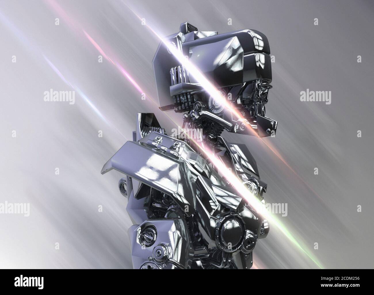 Futuristic robot, illustration Stock Photo - Alamy