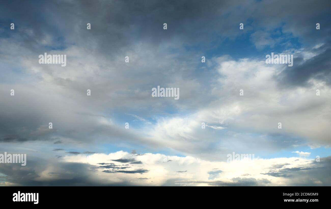 Amazing dramatic sky. Cloudy weather turning rainy. Cumulonimbus in ...