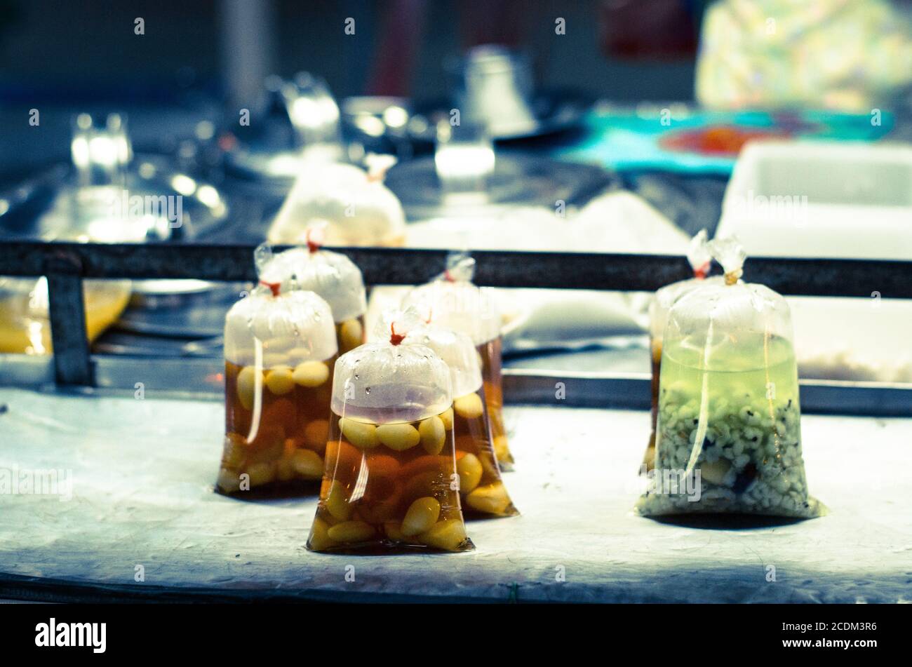 thailand bangkok sweet dessert in plastic bag Stock Photo - Alamy