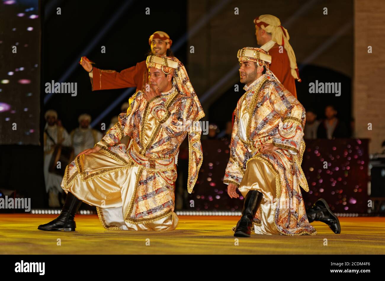 Traditional Jordanian folklore dance (Dabke) in Katara cultural village ...