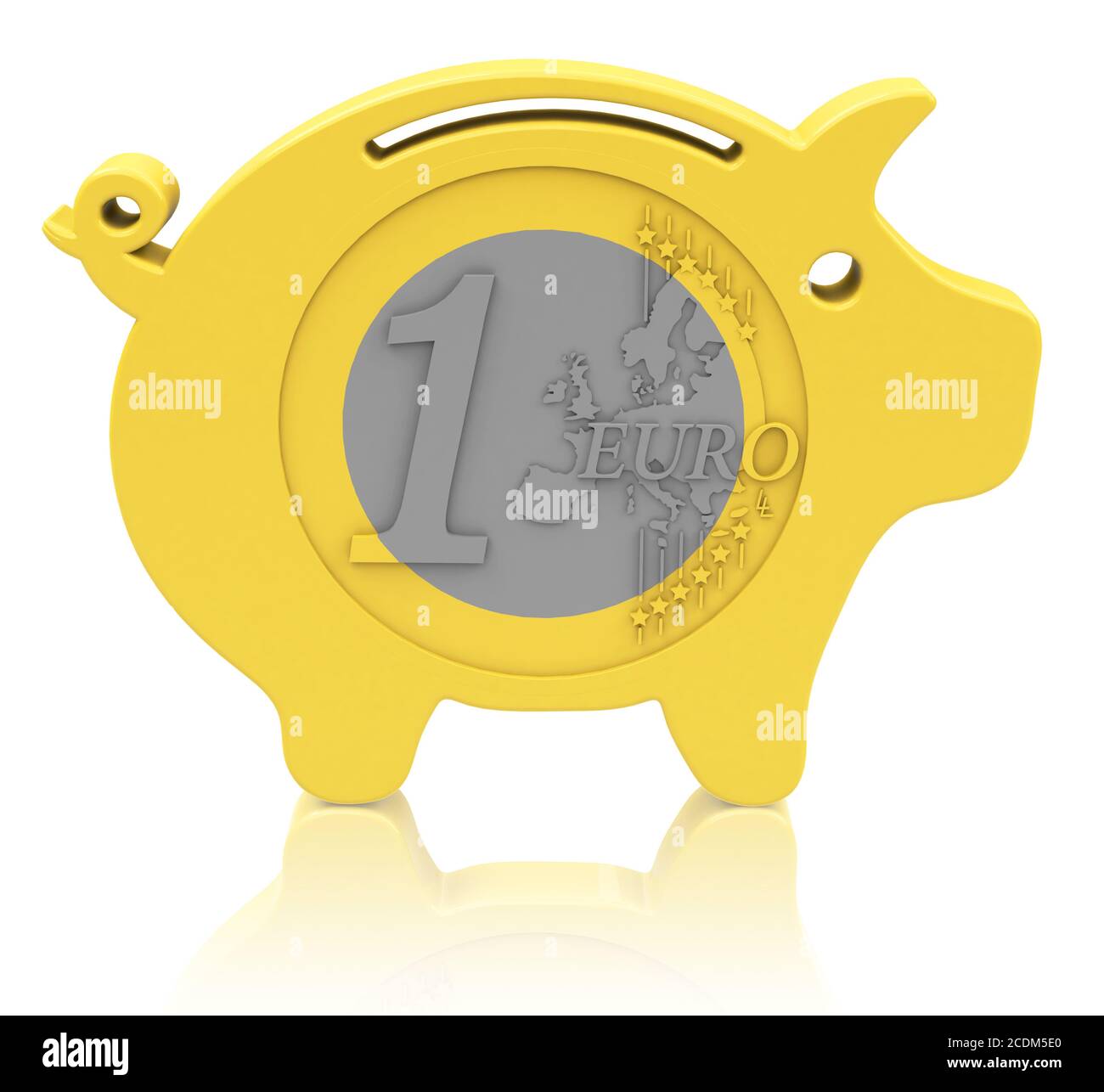 the euro piggy bank Stock Photo - Alamy