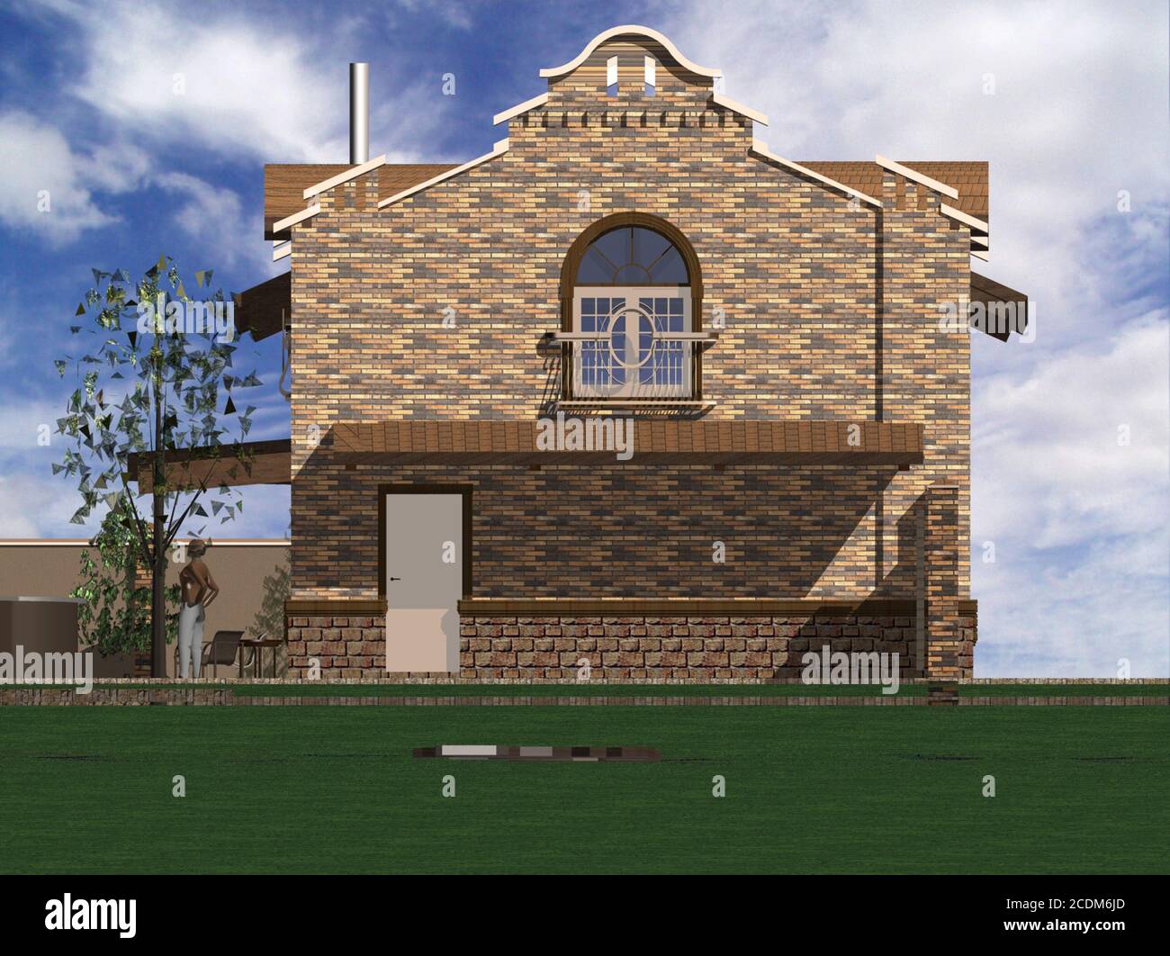 House in Classical Style Stock Photo - Alamy