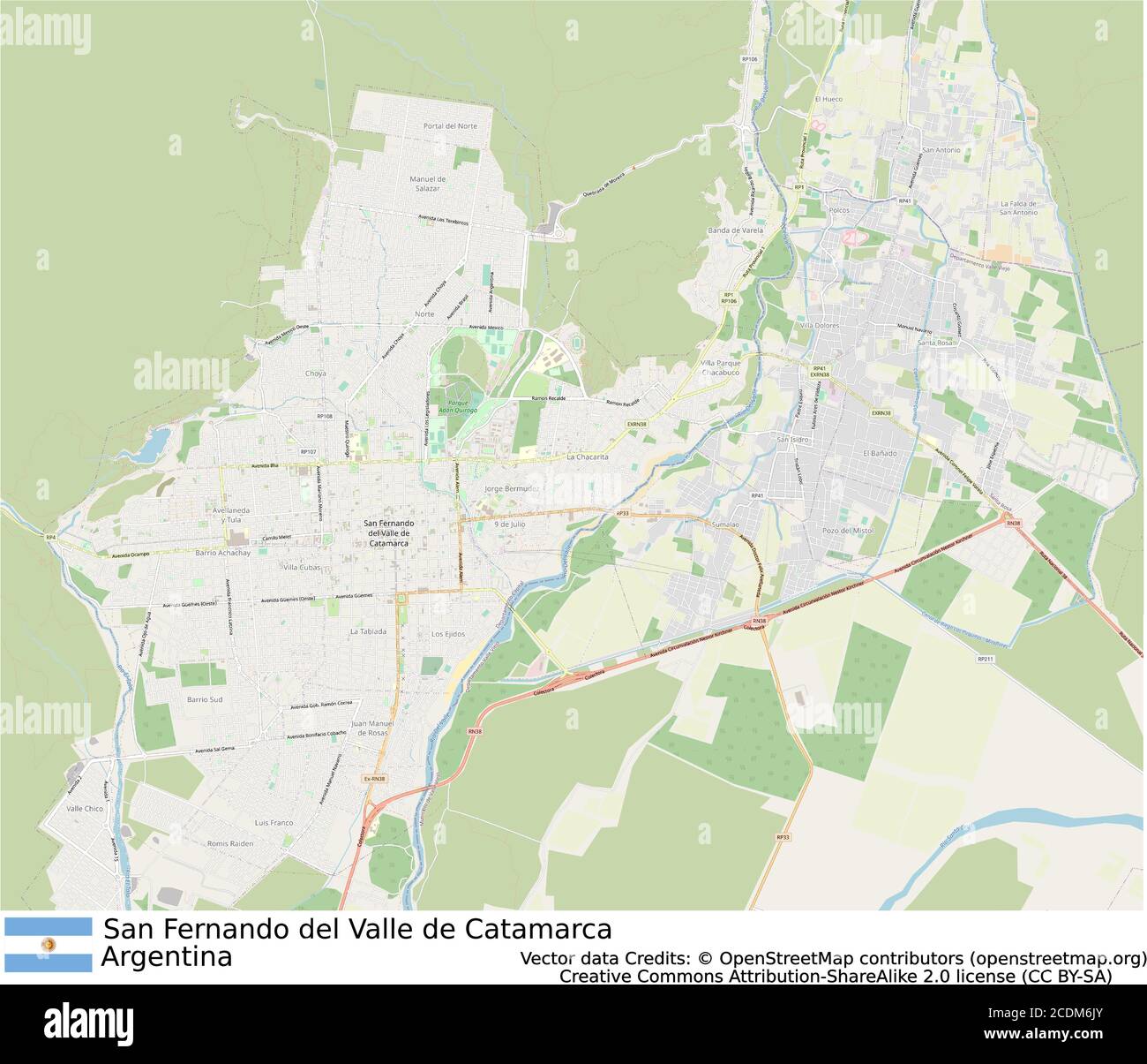 Valle map Stock Vector Images - Alamy