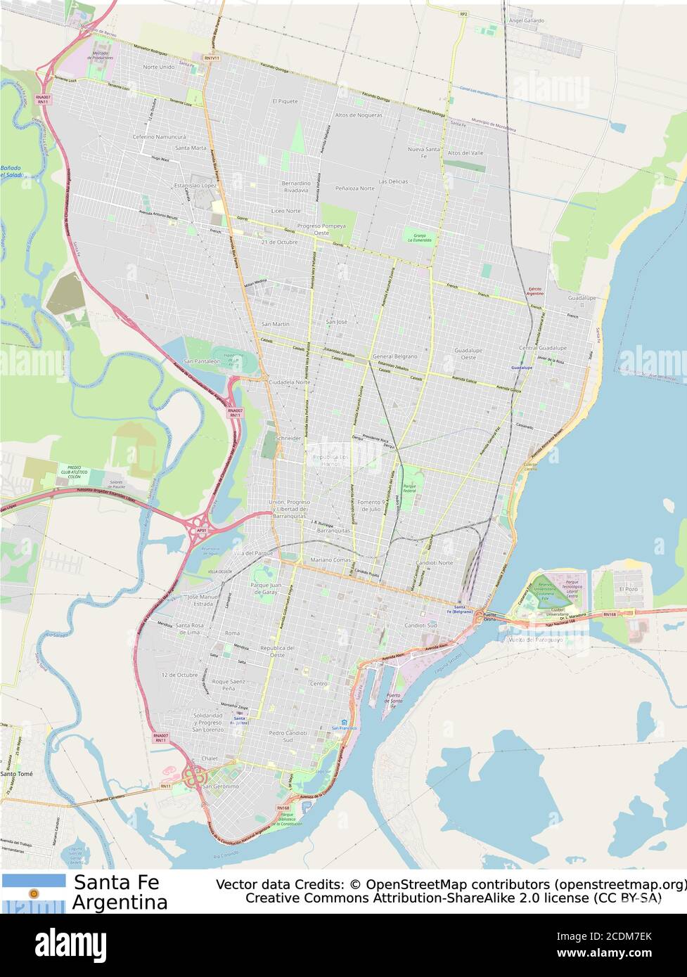 Map of santa fe Stock Vector Images - Alamy