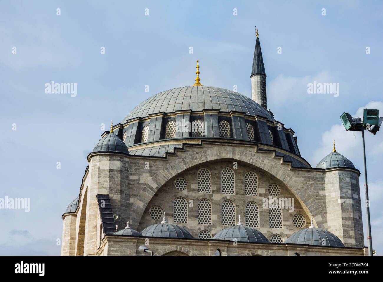 Mosque of the Istanbul. The style of the mosque is Baroque. It is made ...