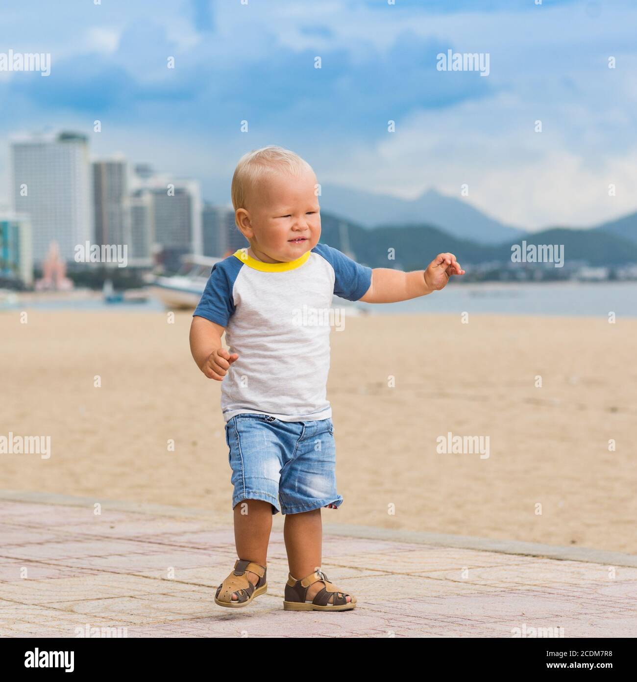 Baby sand steps hi-res stock photography and images - Alamy