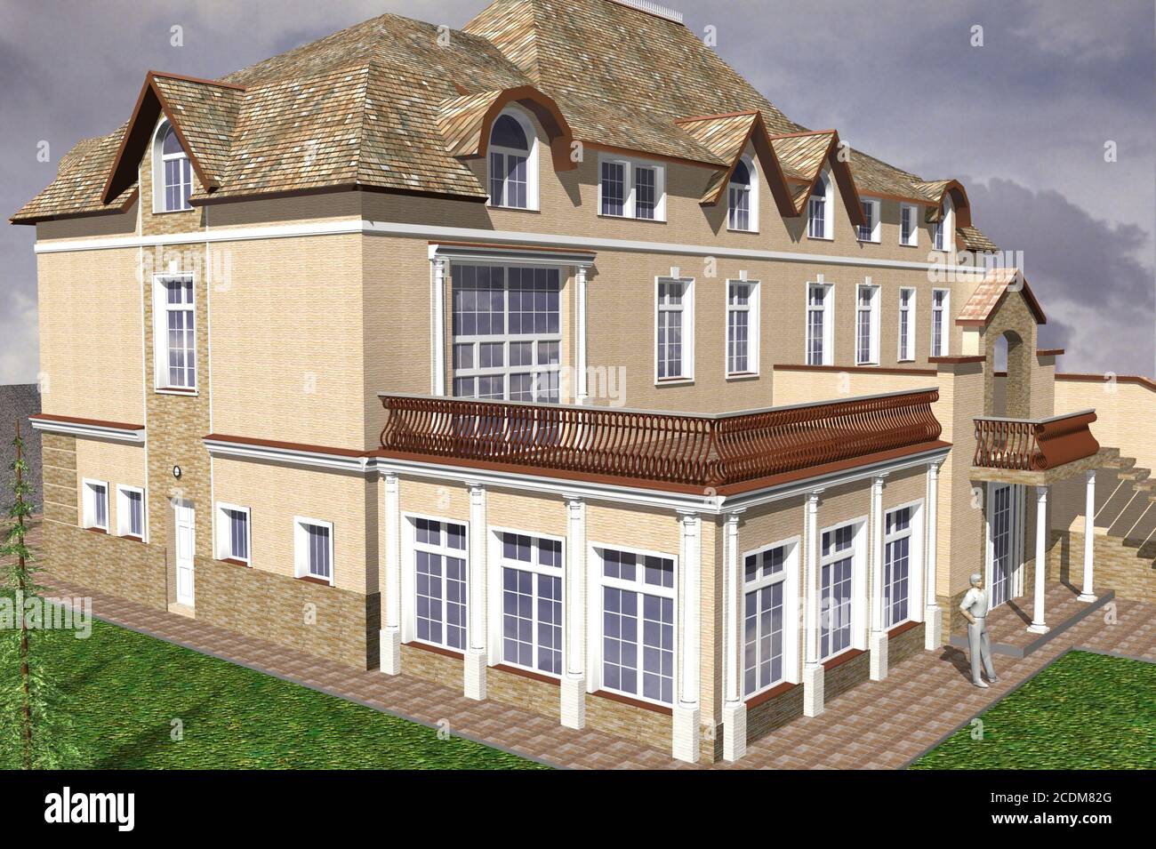 Mansion Classic Style Stock Photo - Alamy