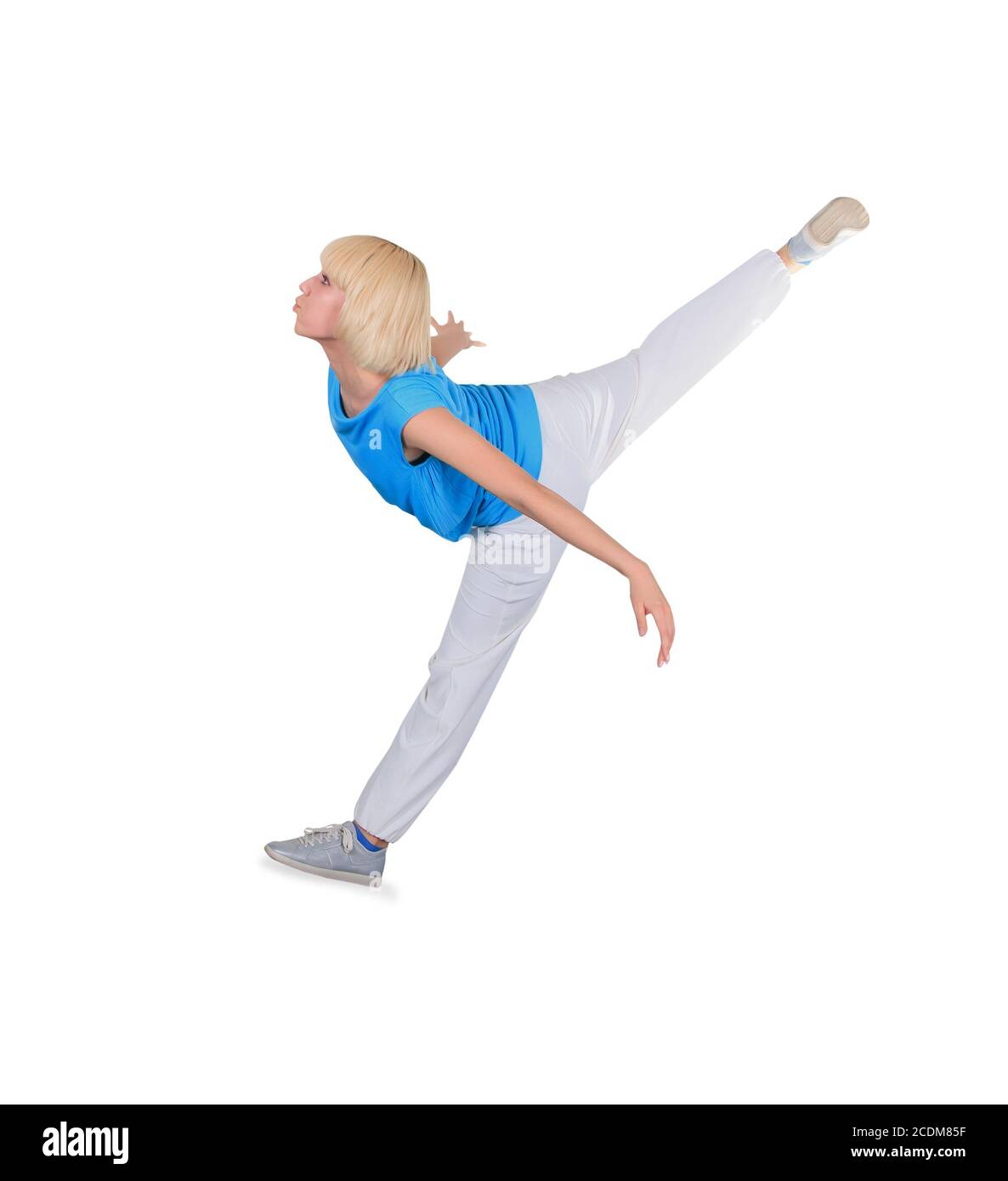 Dancing street performer Cut Out Stock Images & Pictures - Alamy