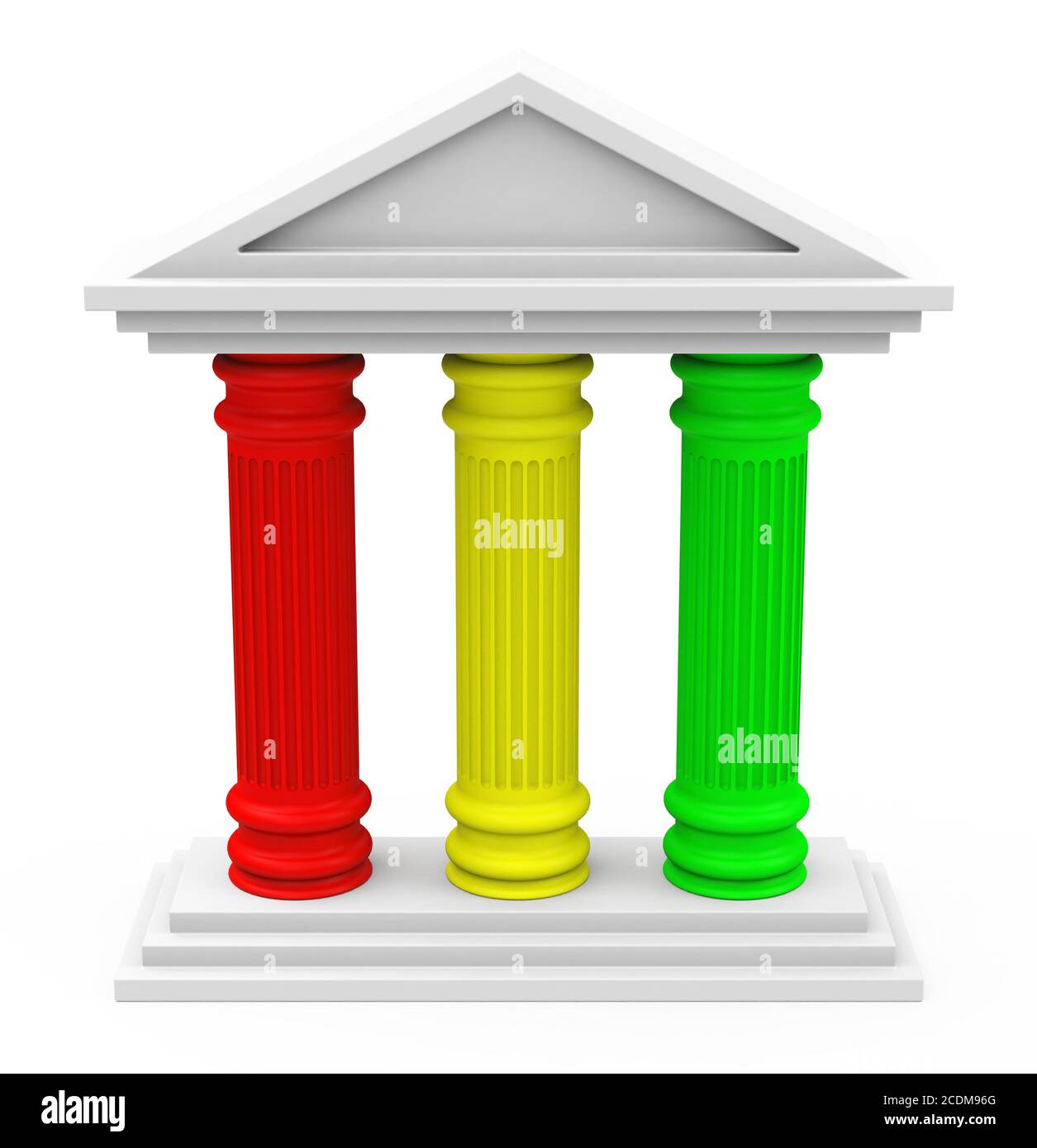 the three-pillar strategy Stock Photo - Alamy
