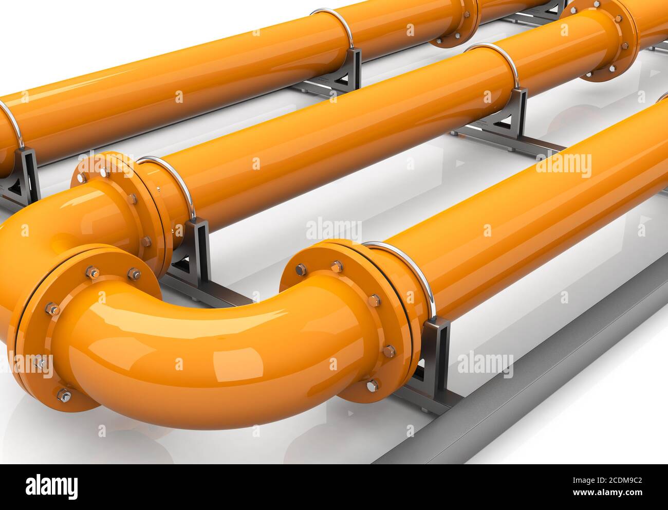 the orange pipeline Stock Photo - Alamy