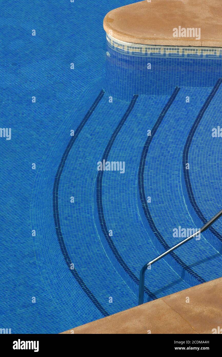 Swimming Pool Staircase - 6 Stock Photo - Alamy