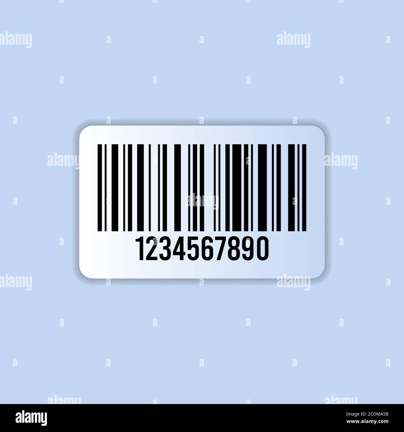 Realistic bar code icon. A modern simple flat barcode. Marketing, the ...