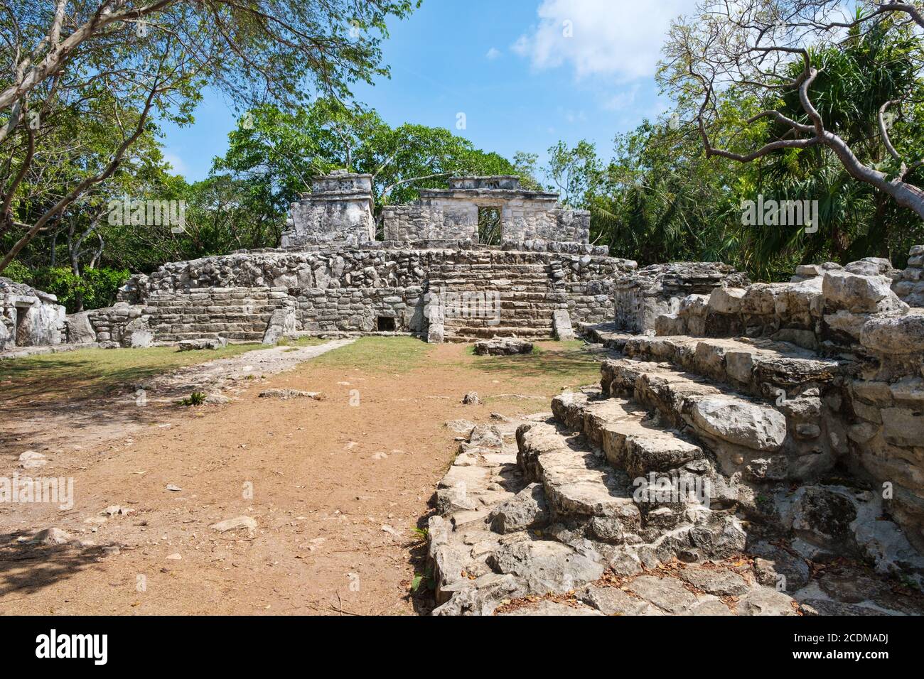 Ancient mayan ruins at the jungle of Yucatan in Mexico Stock Photo - Alamy