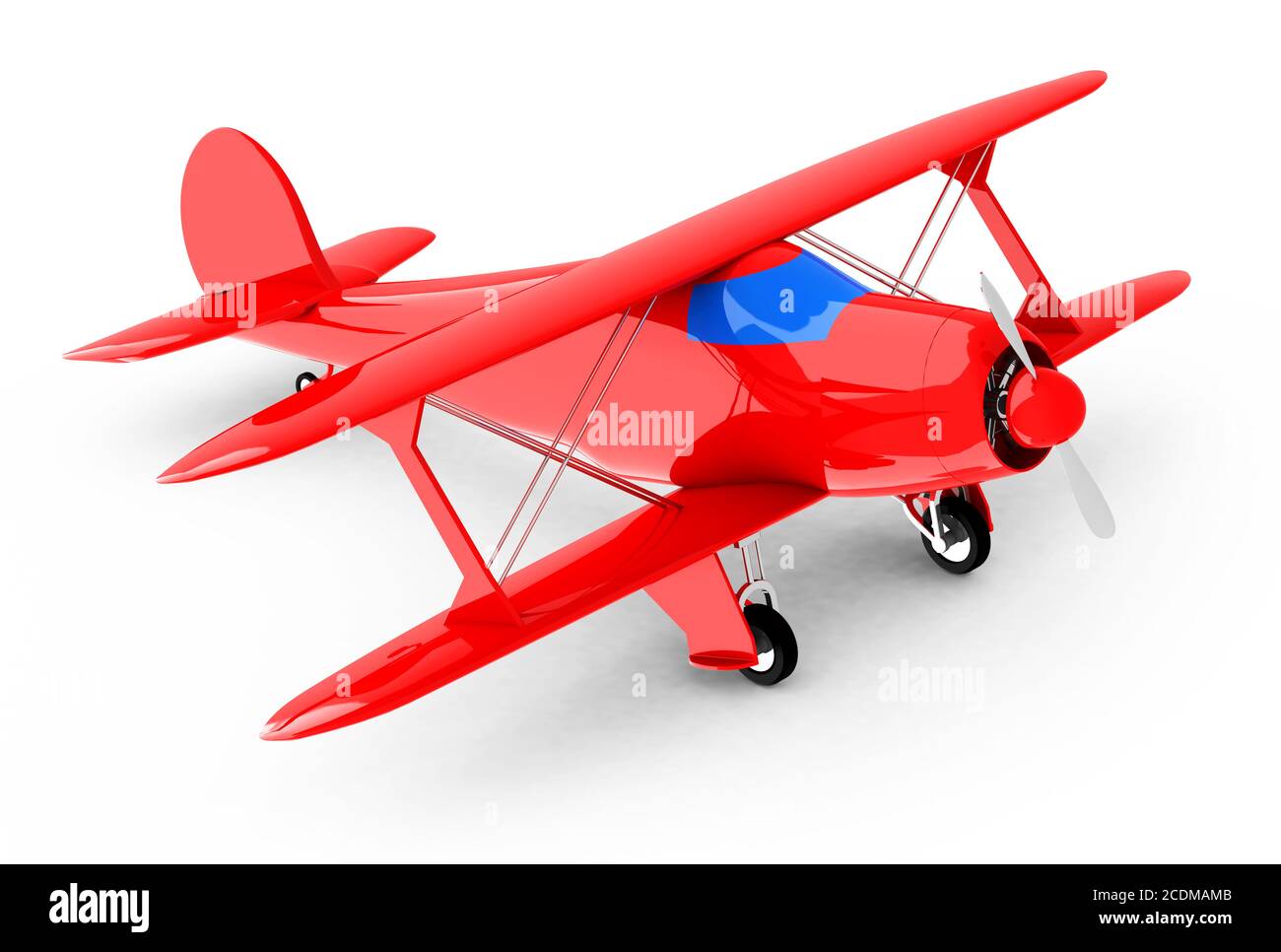 the red airplane Stock Photo - Alamy