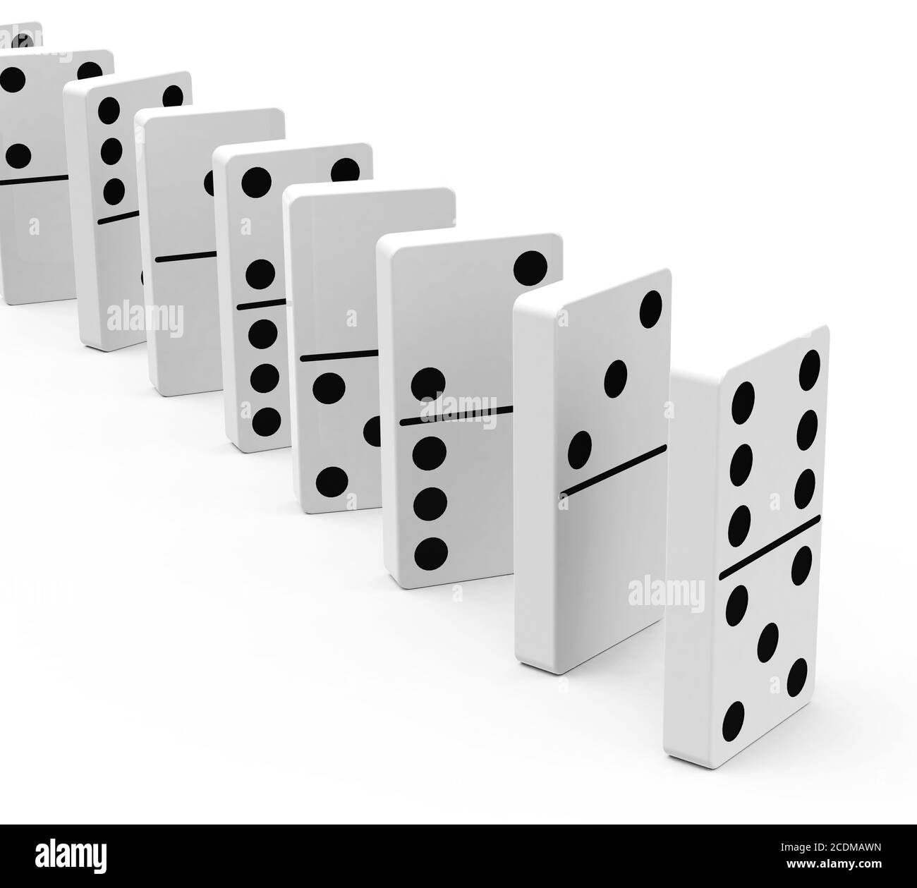 Dominoes falling Cut Out Stock Images & Pictures - Alamy