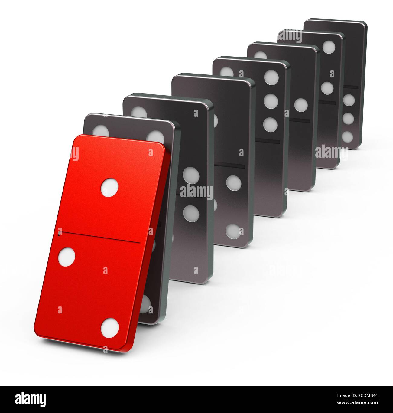 Dominoes falling Cut Out Stock Images & Pictures - Alamy