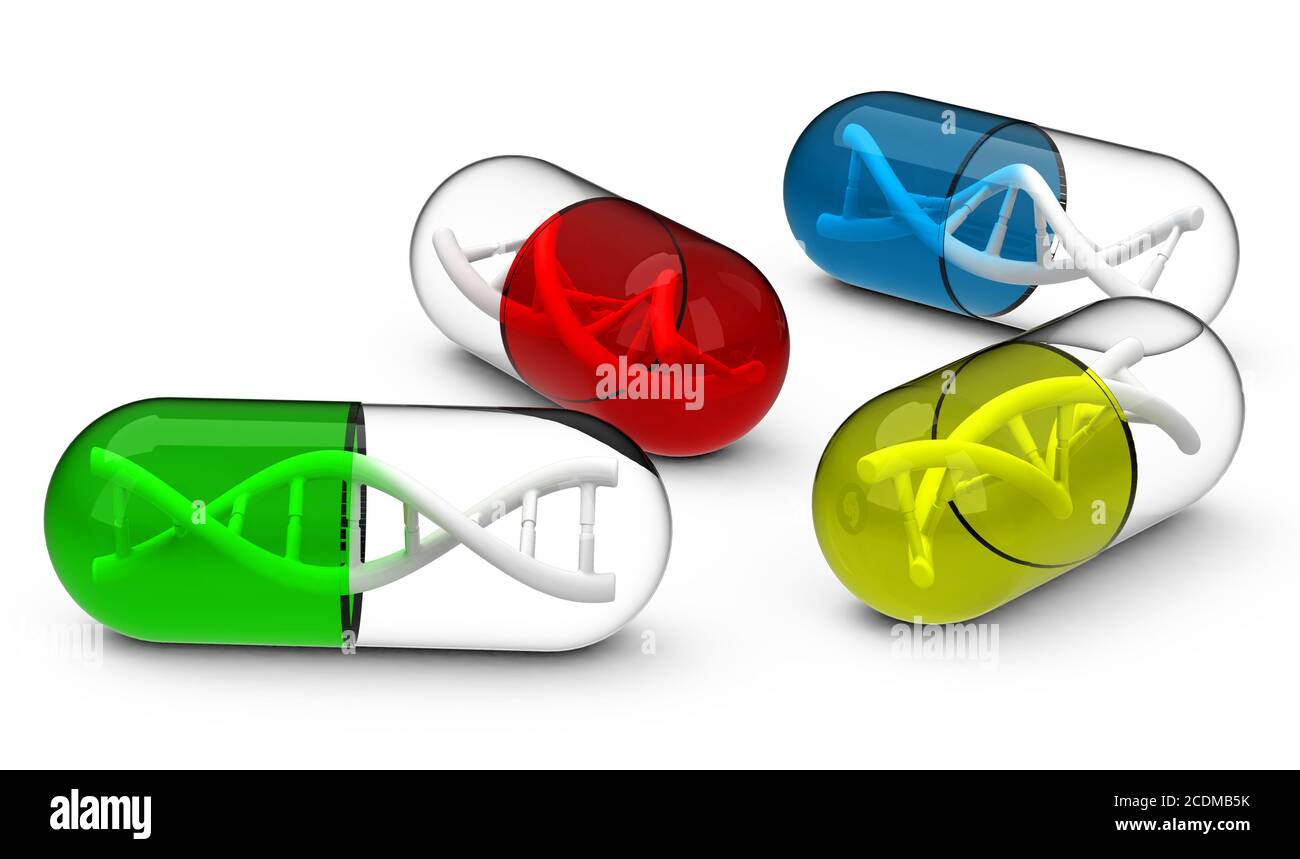 the DNA pills Stock Photo - Alamy