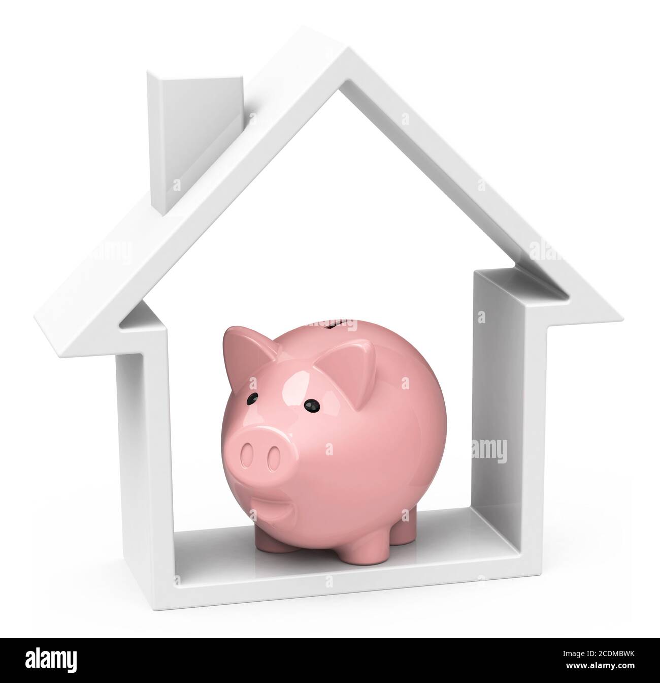 house and piggy bank Stock Photo - Alamy