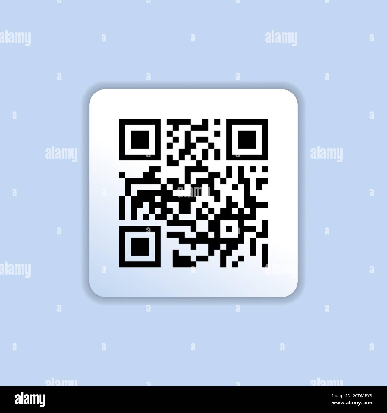 QR code icon in trendy flat style isolated on white background. Symbol ...