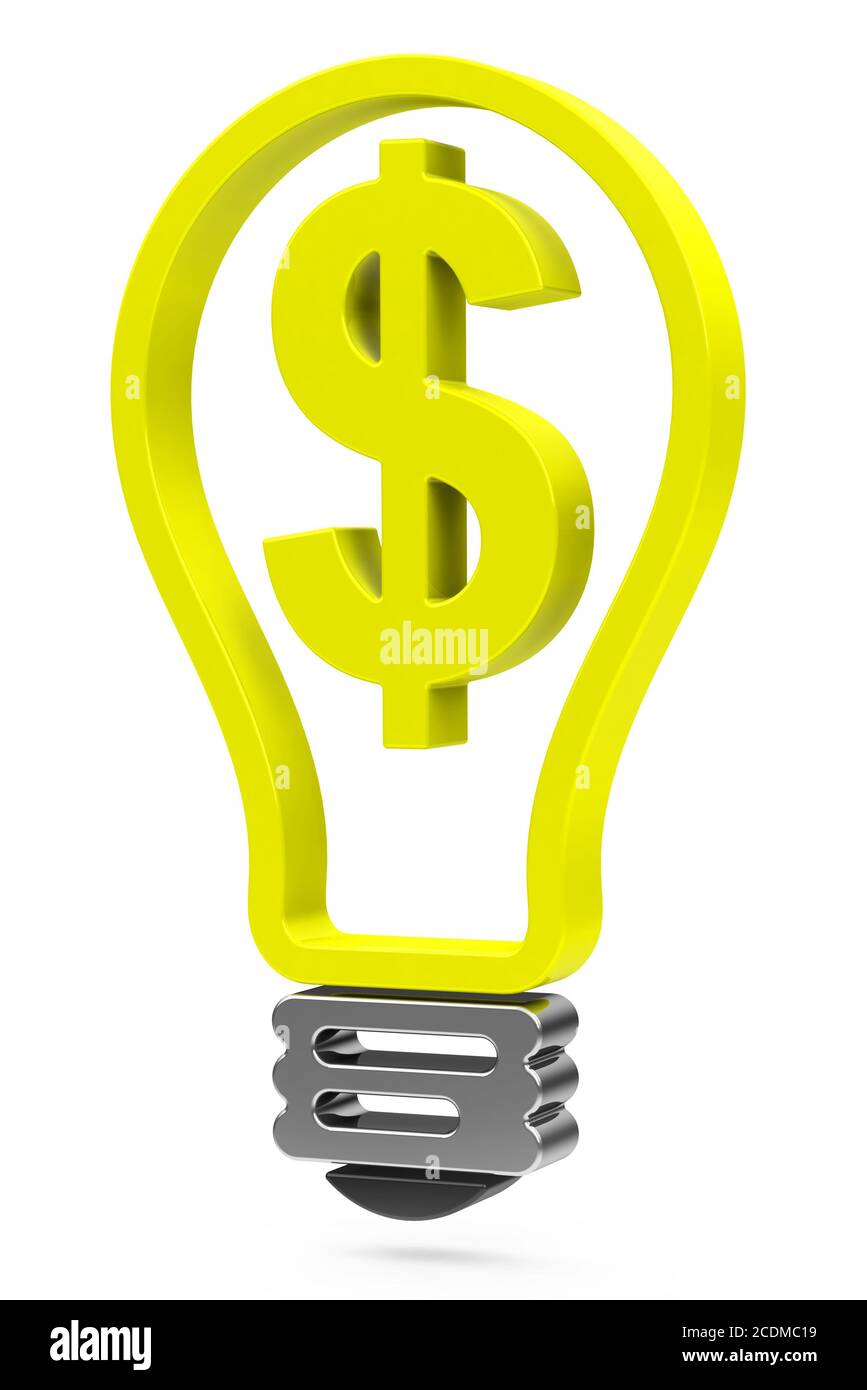 the dollar light bulb Stock Photo - Alamy