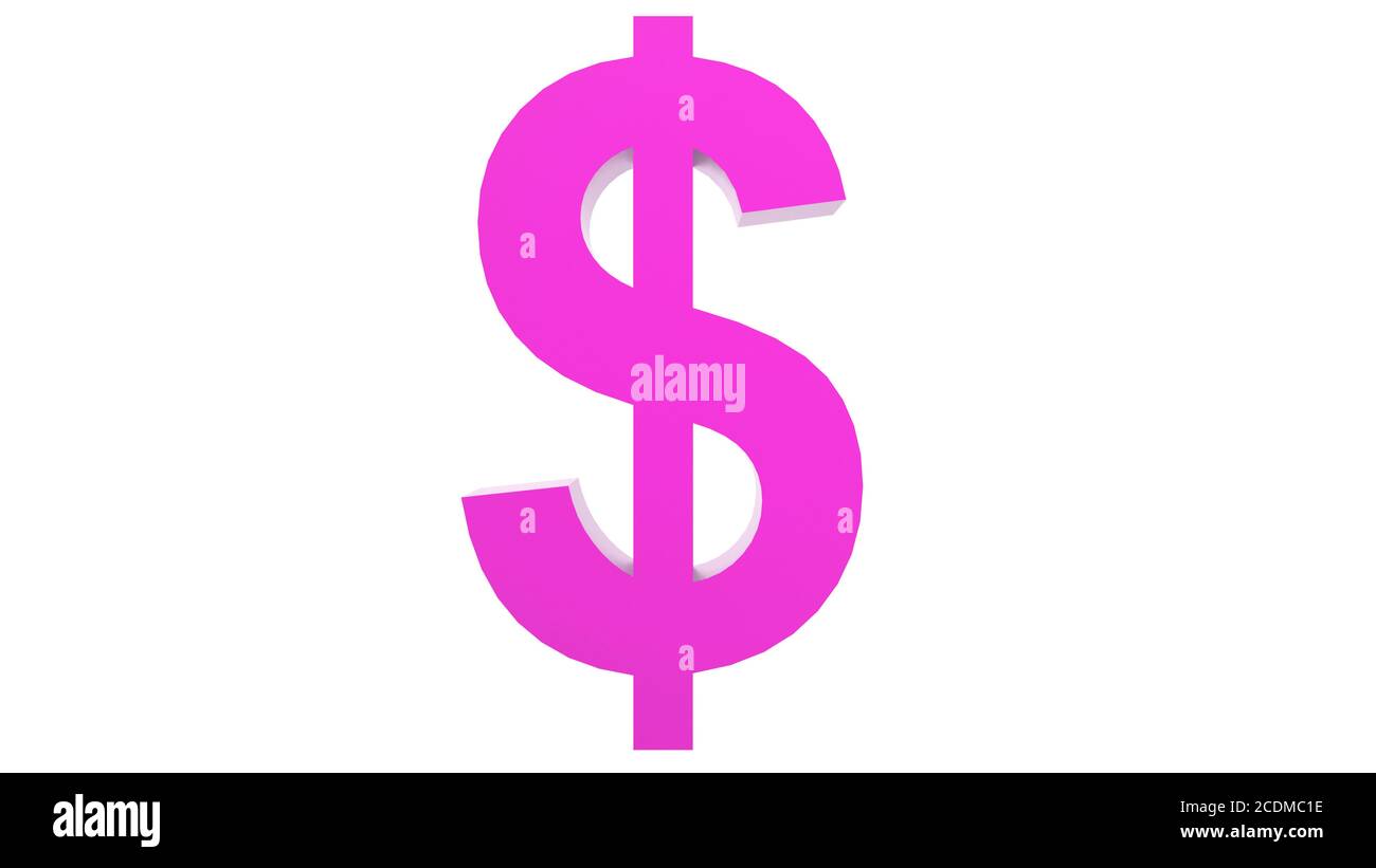 Pink Money Sign Clip Art