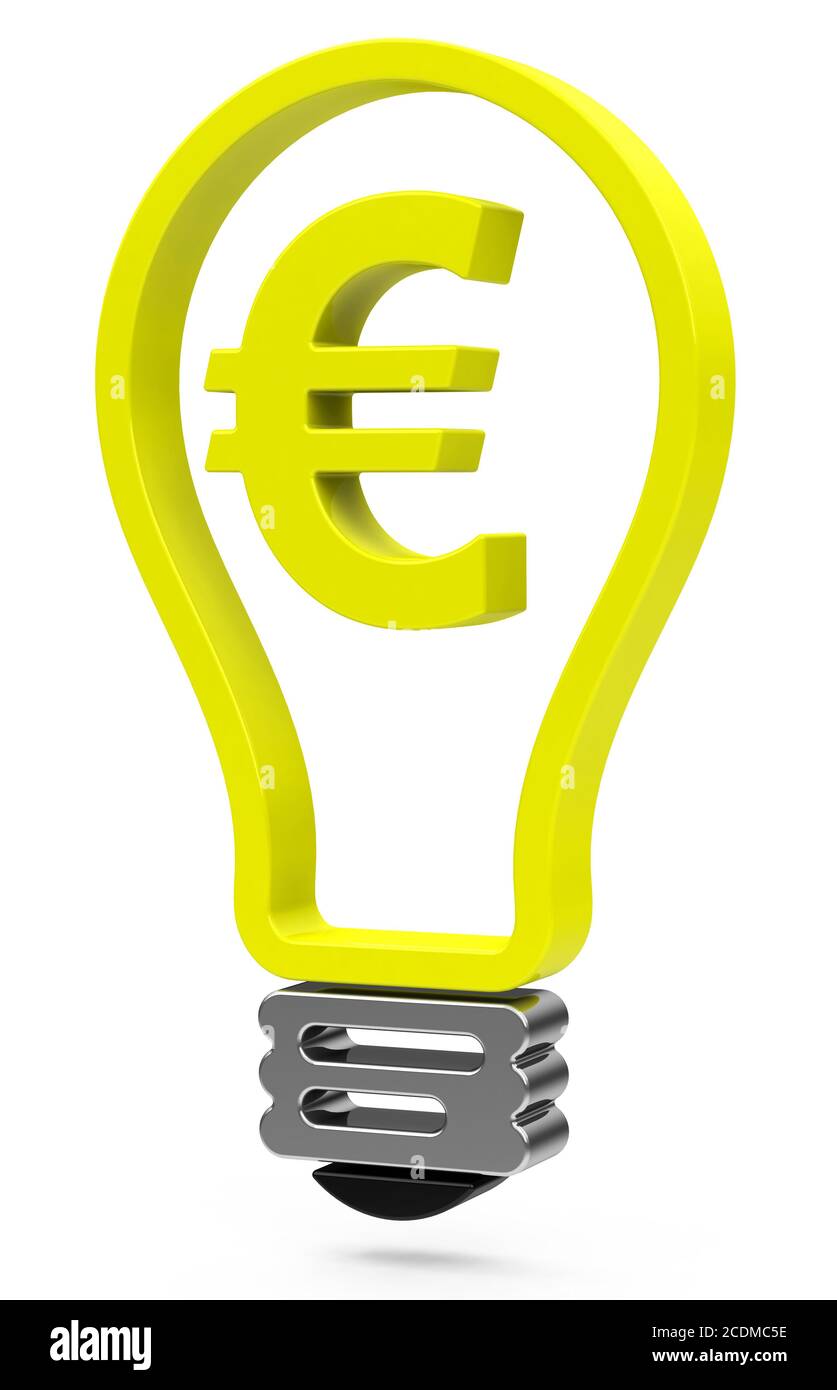 the euro light bulb Stock Photo - Alamy