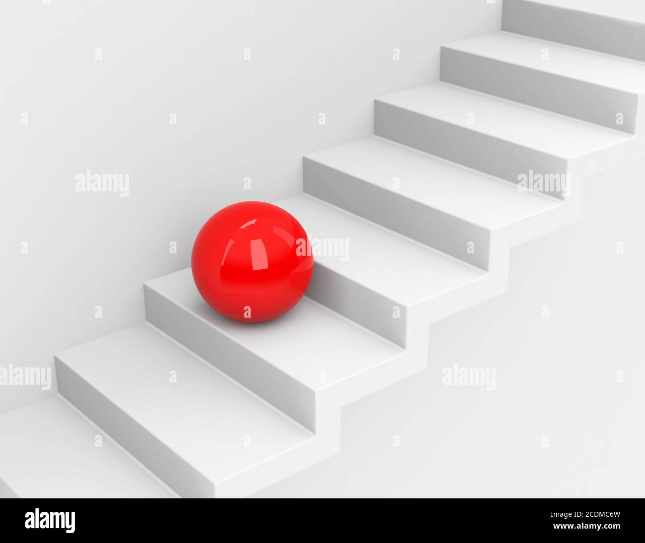 ball on stair Stock Photo - Alamy