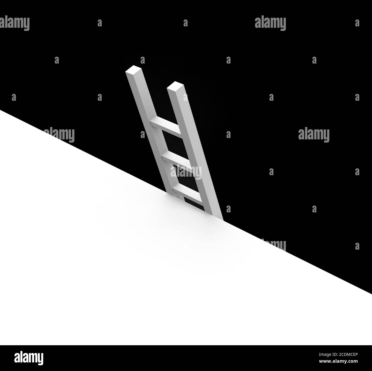 Ladder ladders Black and White Stock Photos & Images - Alamy