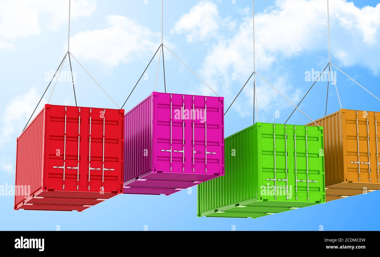 Logistic containers hi-res stock photography and images - Alamy