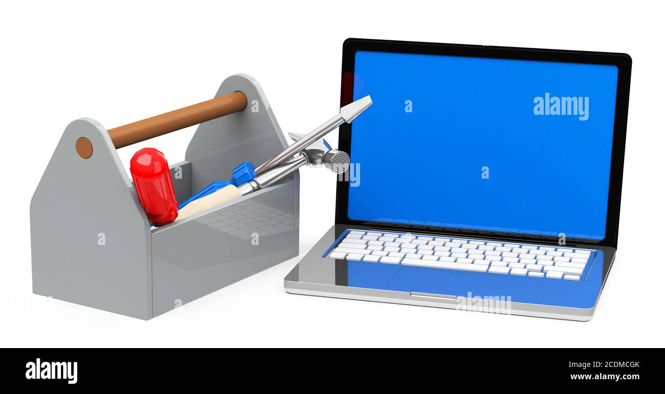 Computer tools service repair Cut Out Stock Images & Pictures - Alamy