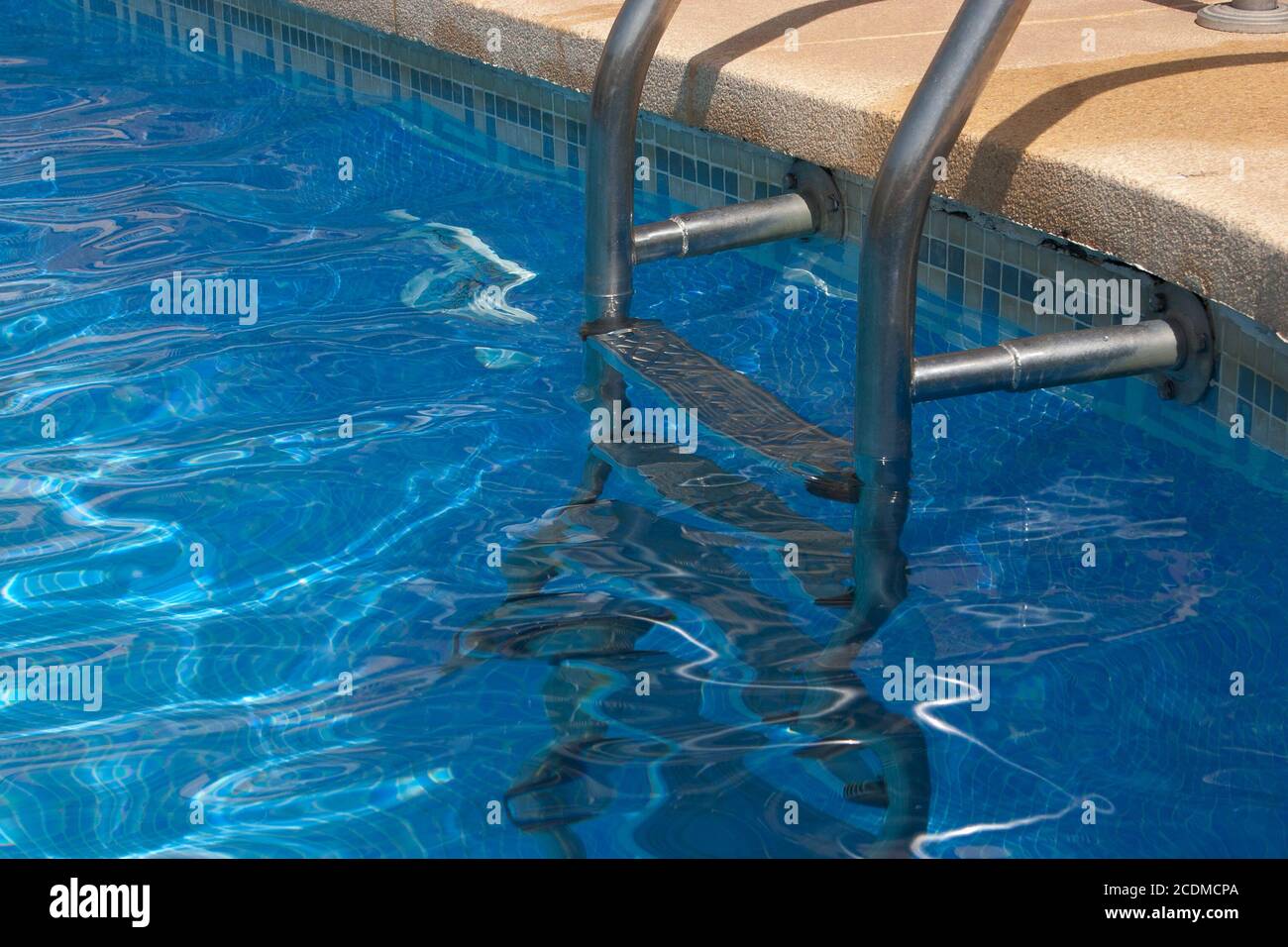 Swimming Pool Staircase - 3 Stock Photo - Alamy