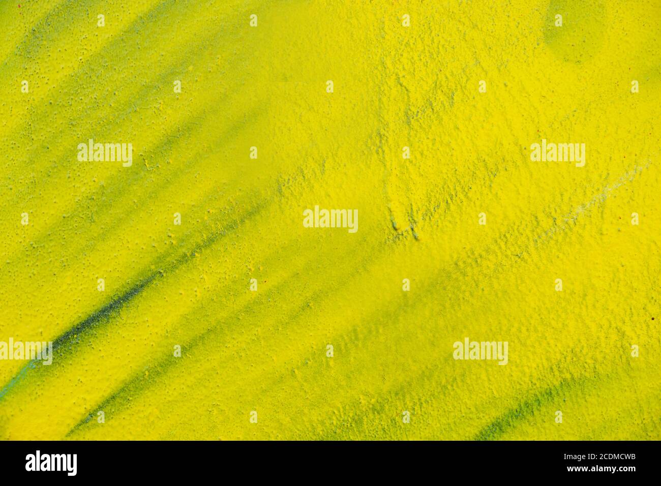 Watercolour plaster background in old vintage yellow paint with strokes ...