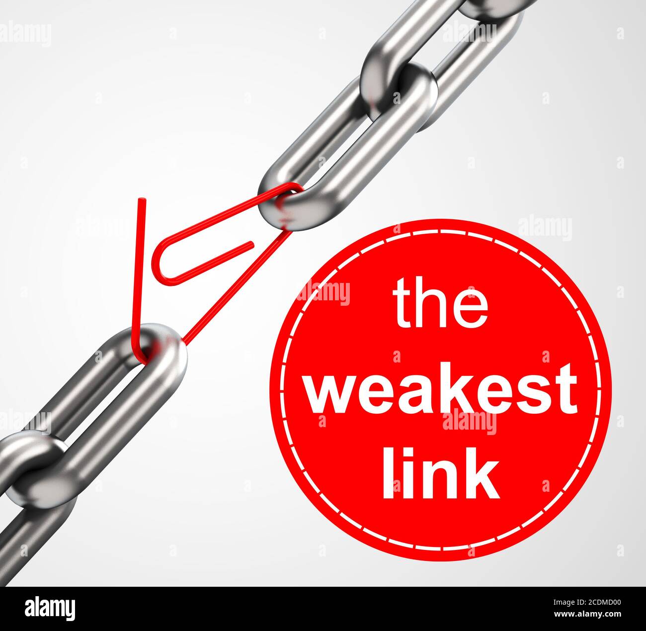the weakest link Stock Photo - Alamy