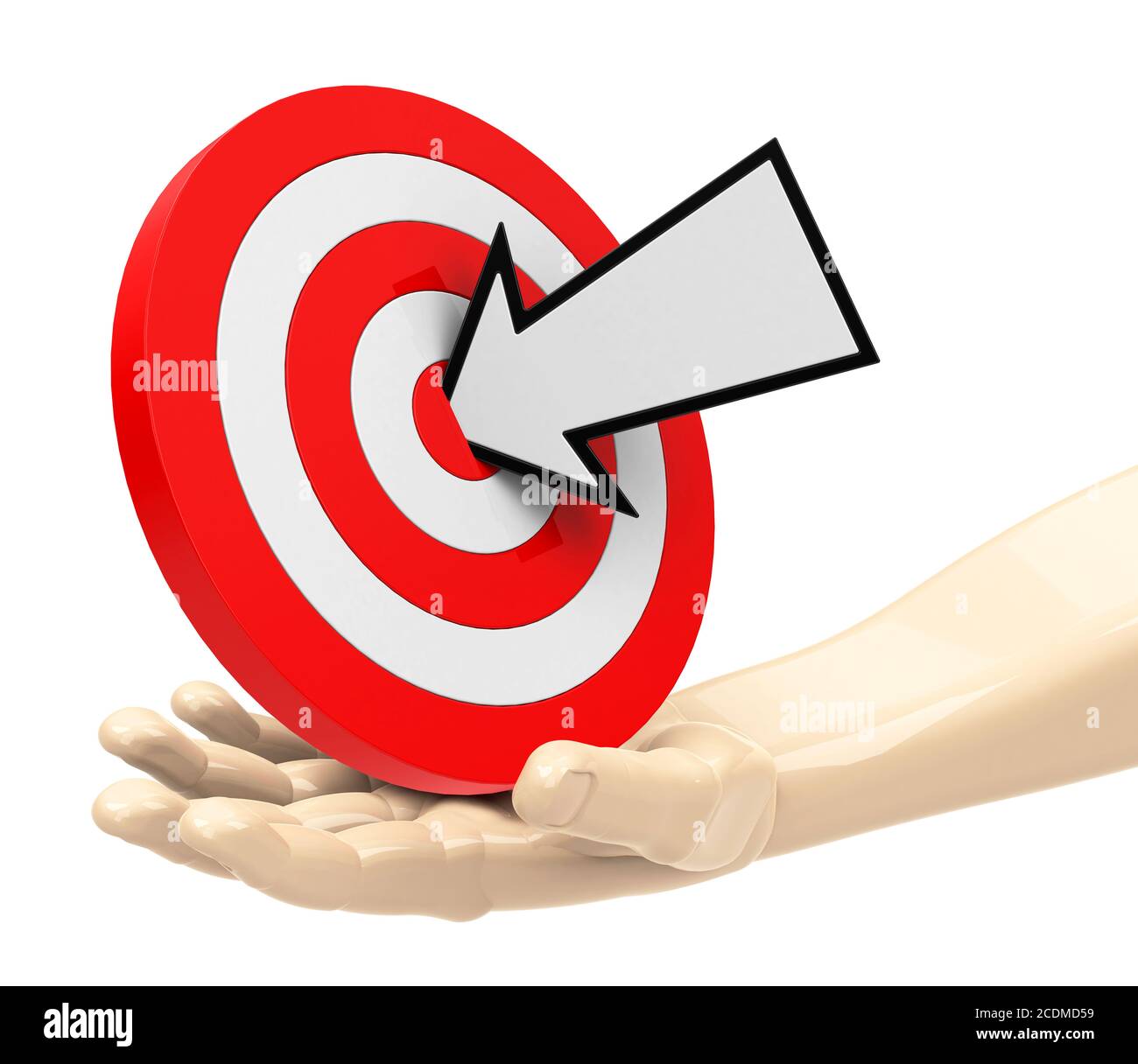 target in a hand Stock Photo - Alamy
