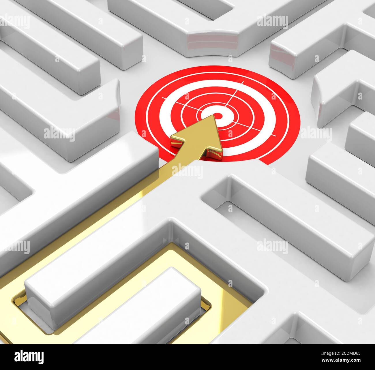 target in a maze Stock Photo - Alamy