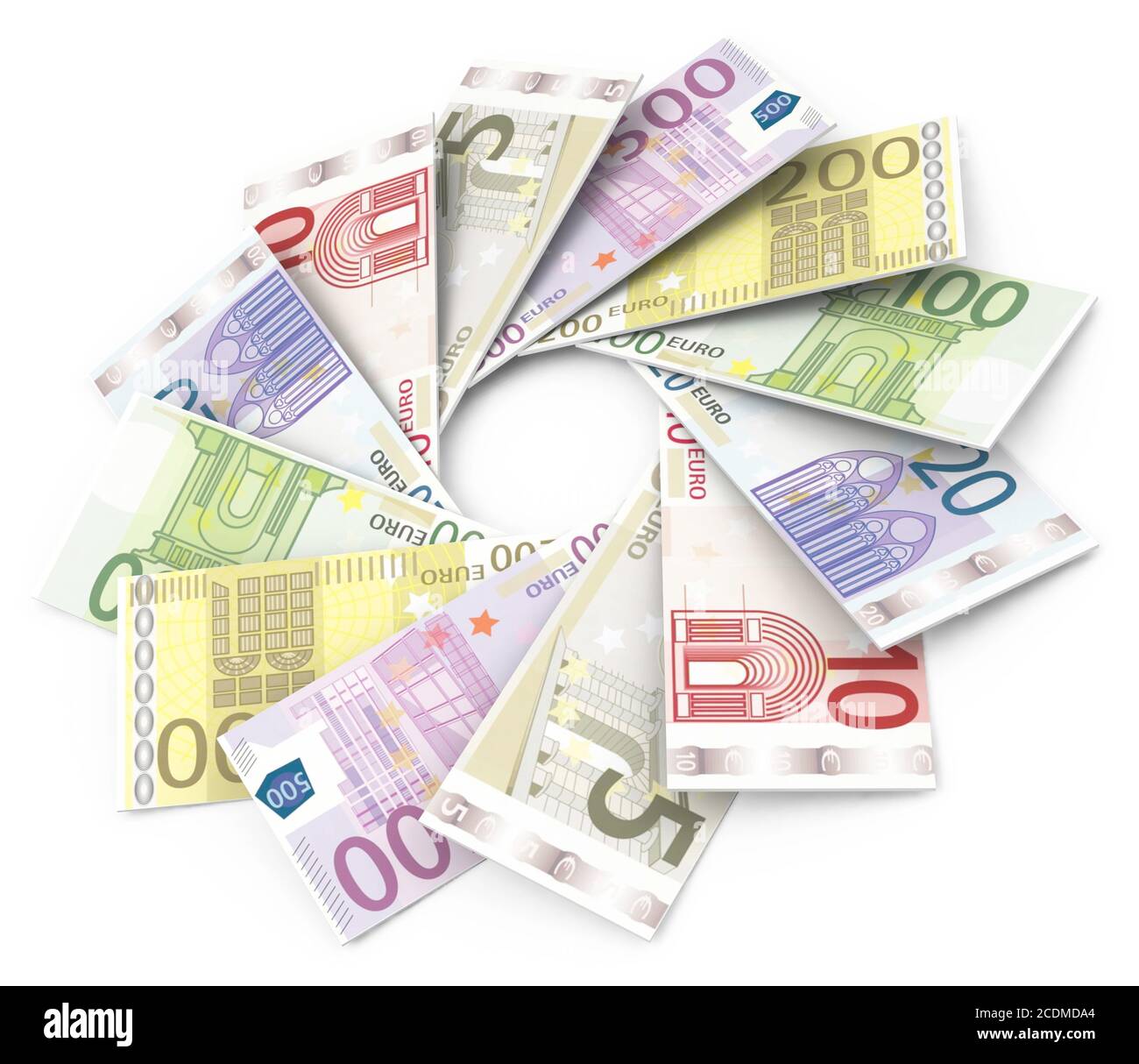 the euro bills Stock Photo - Alamy