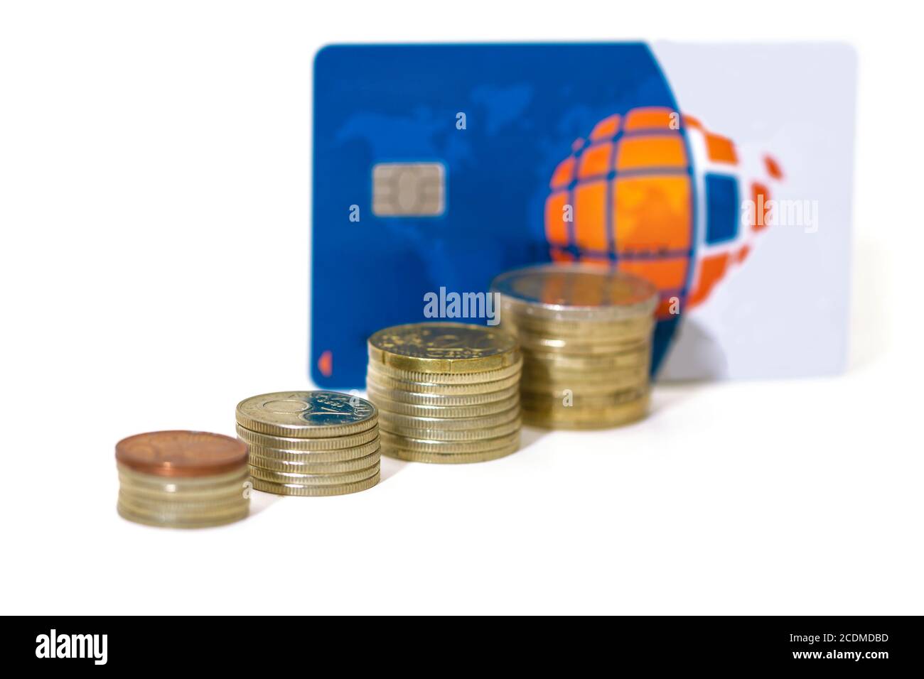 Money coin growing graph Cut Out Stock Images & Pictures - Alamy