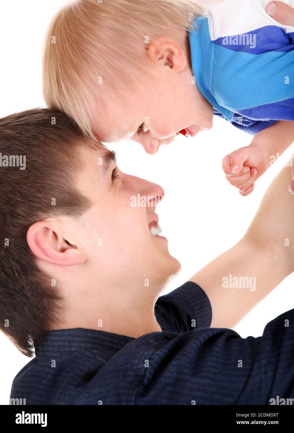 Young handsome father little baby hi-res stock photography and images ...
