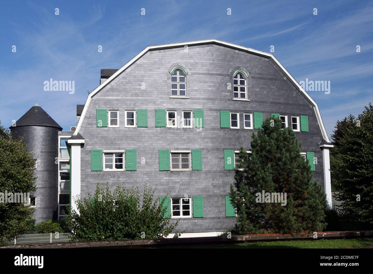 Slate house in striking architecture, Germany Stock Photo - Alamy