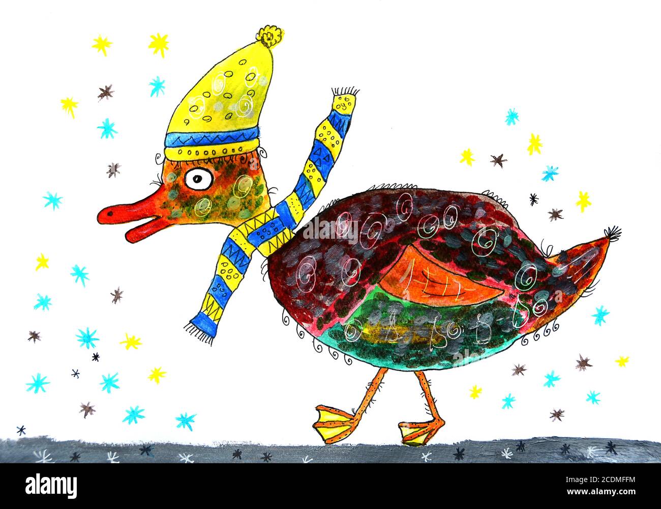 Naive painting winter hi-res stock photography and images - Alamy