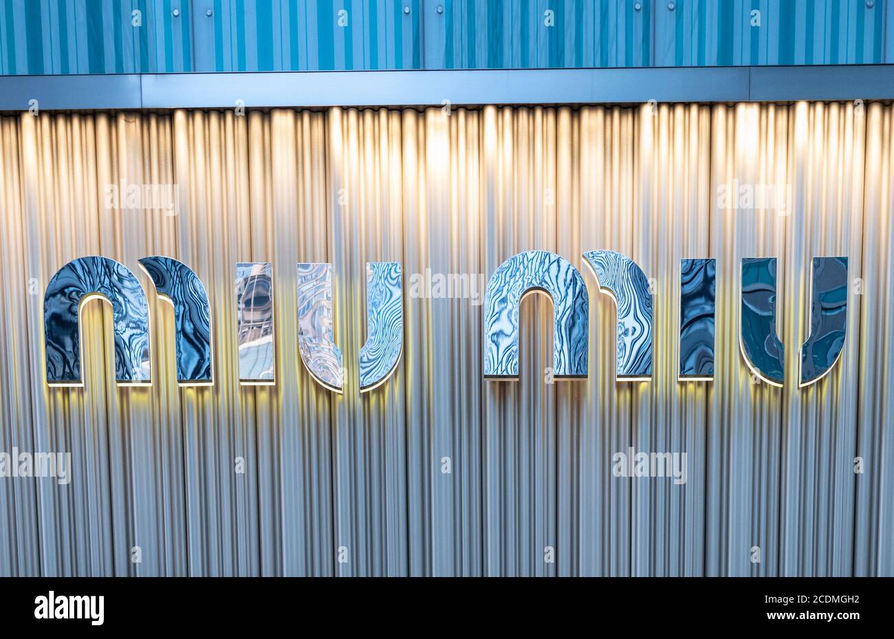 Italian high fashion women's clothing and accessory brand Miu Miu store ...