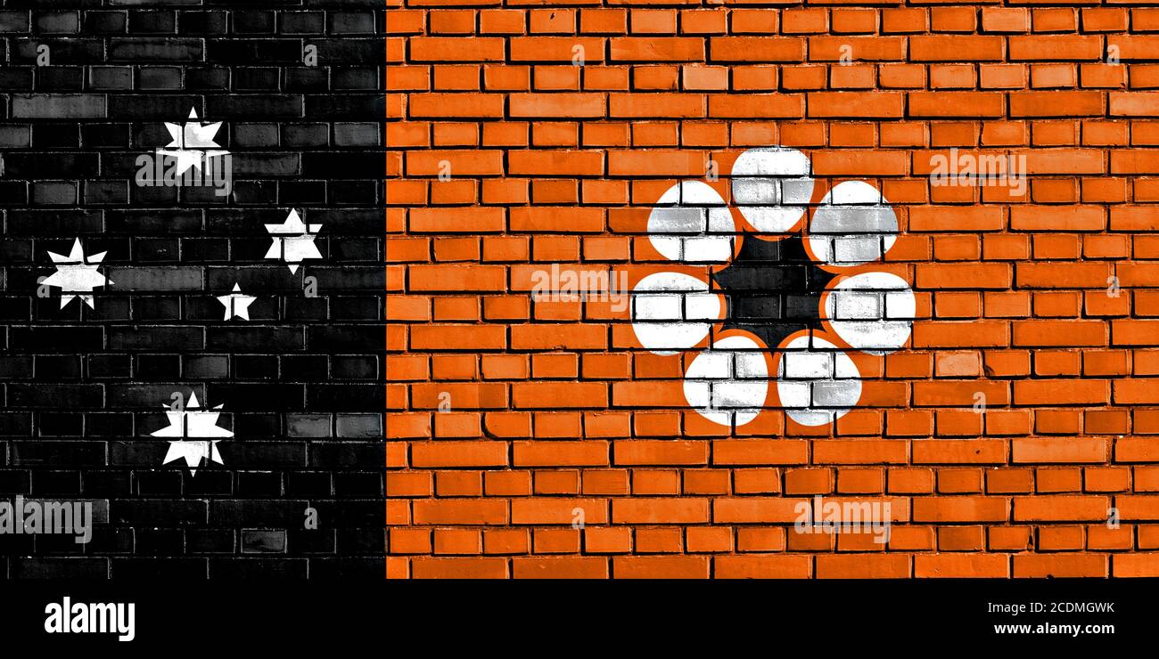 flag of Northern Territory painted on brick wall Stock Photo - Alamy